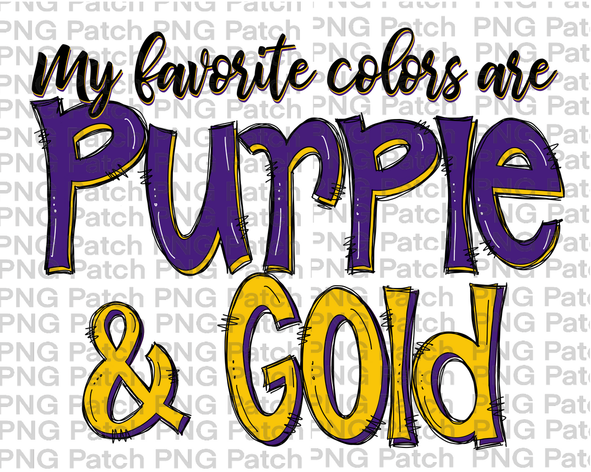 My Favorite Colors are Purple and Gold (Yellow Gold), Football and Che ...